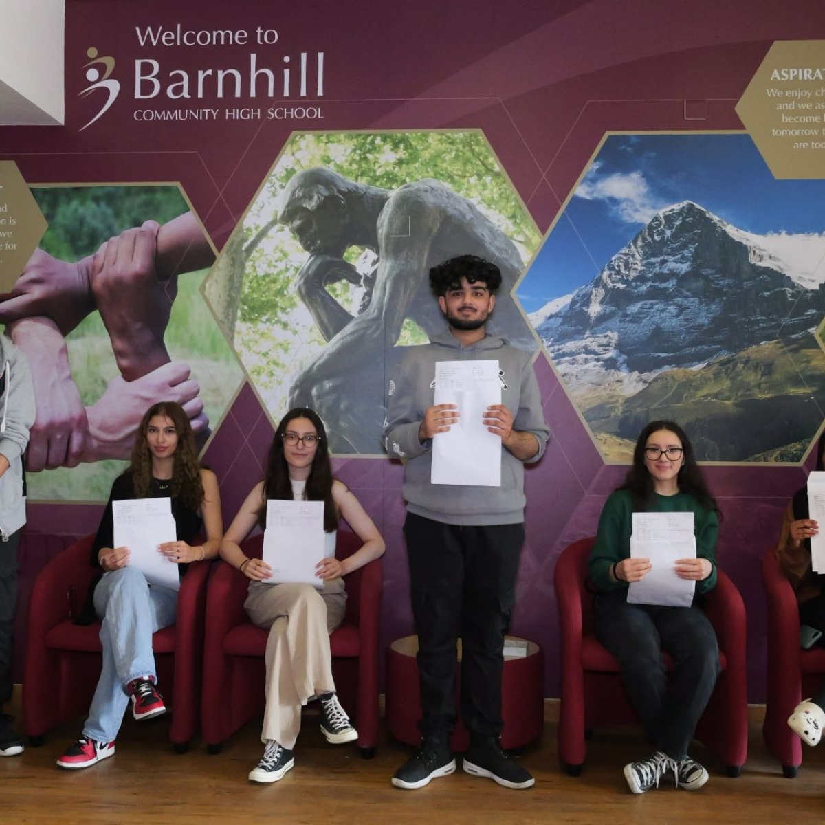 A level results celebrations - Barnhill Community High School